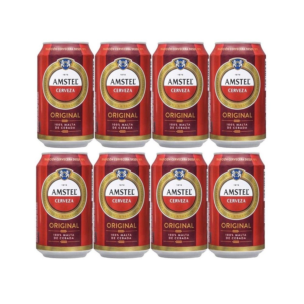 Cerveza AMSTEL 33CL PACK-8 LATA
